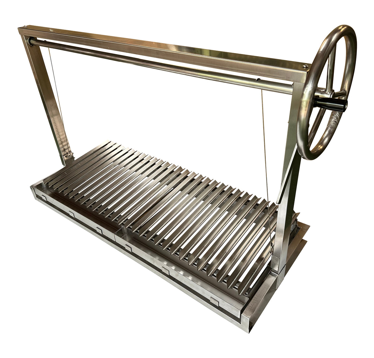 Built in Brick BBQ DIY Cooking Grill with Argentinian Adjustable ...