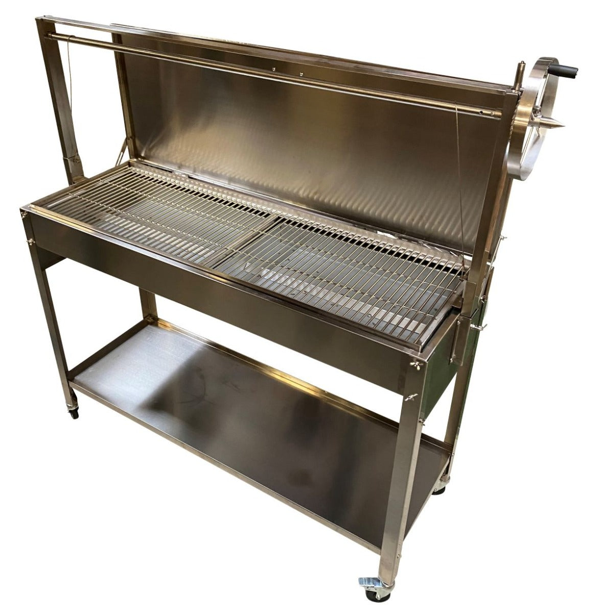Commercial Charcoal BBQ with Height Adjustable Argentinian Grill ...