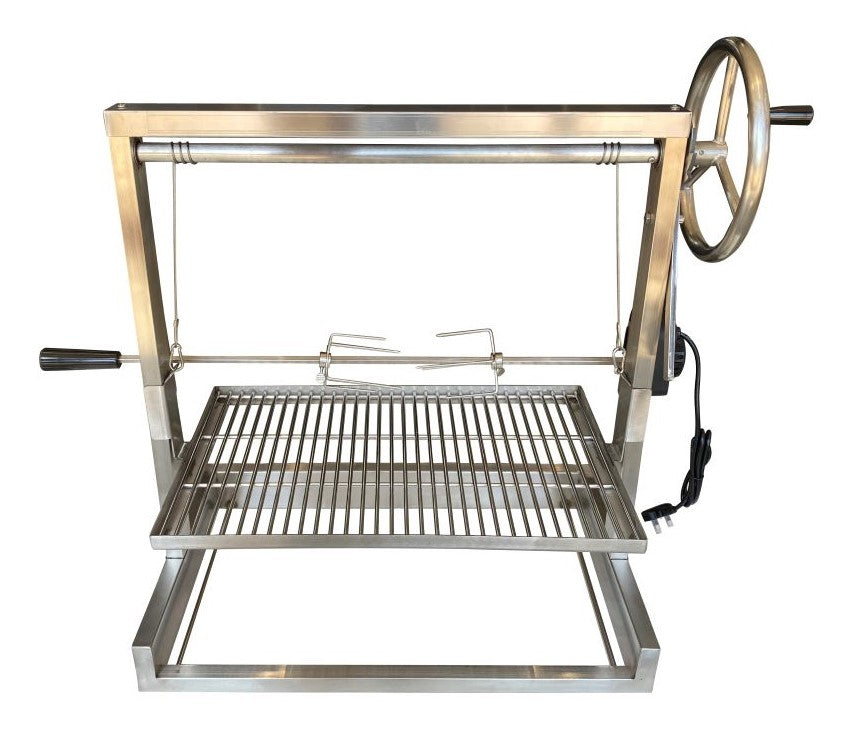 Built in Brick BBQ DIY Cooking Grill with Argentinian Adjustable ...